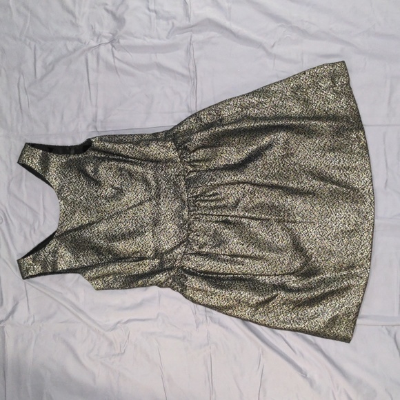 Ivanka Trump | Dresses | Ivanka Trump Black And Gold Shiny Dress | Poshmark